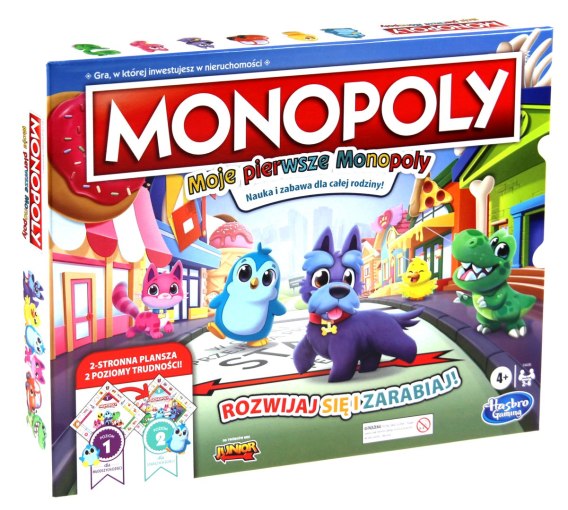 Monopoly dla Dzieci - Edukacyjna Gra Planszowa od Hasbro